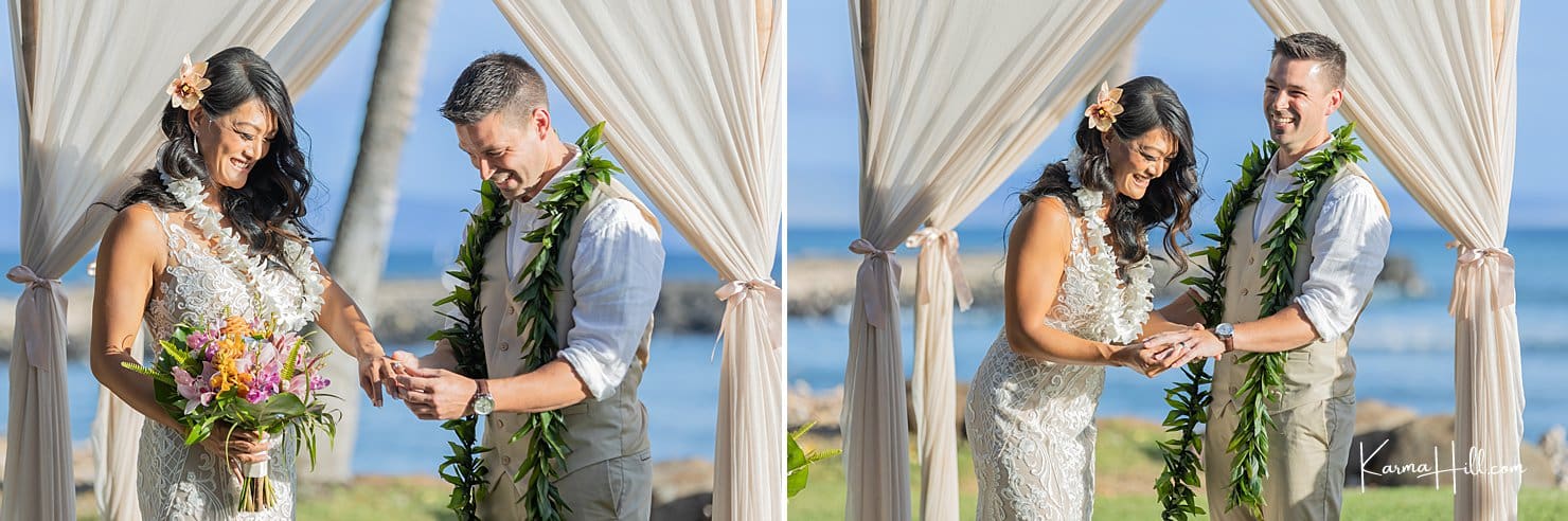 The Perfect Reflection - Michelle & Russell's Maui Venue Wedding