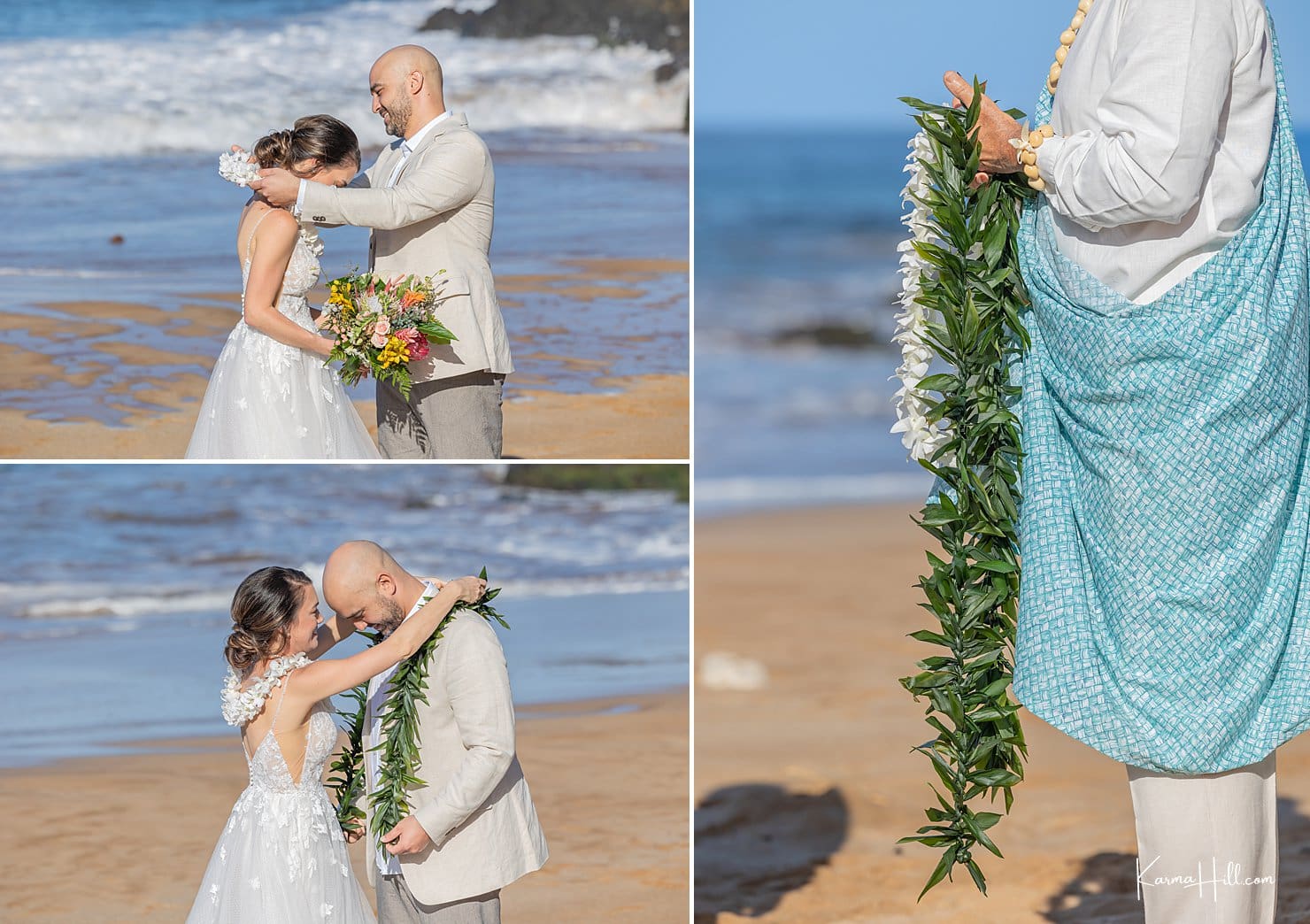 Morning Wedding Bliss - Becky & Joseph's Maui Beach Wedding