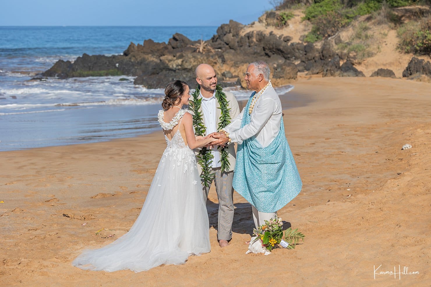 Morning Wedding Bliss - Becky & Joseph's Maui Beach Wedding