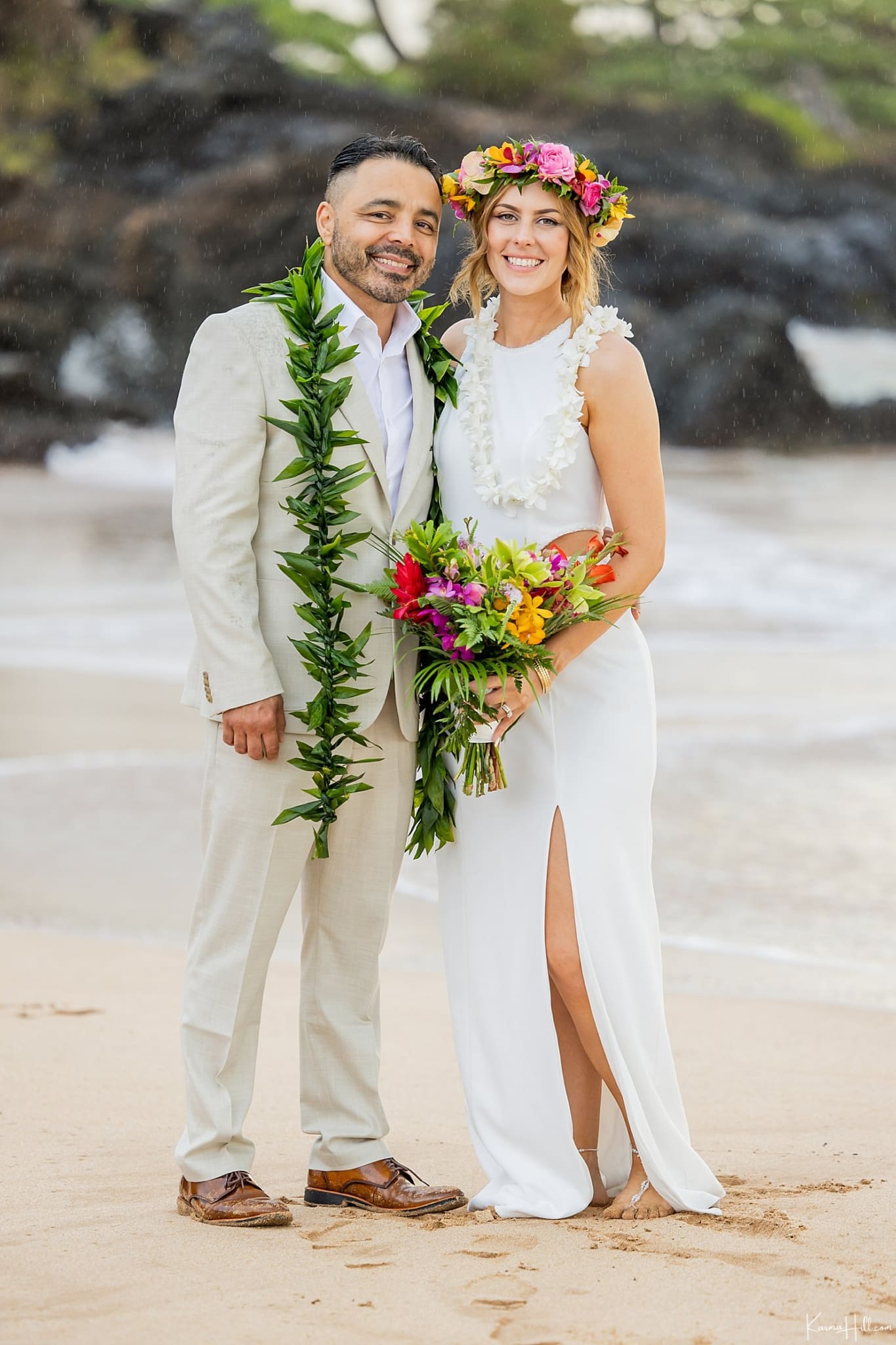 More Than Co-Workers - Sarah & Nasir's Maui Beach Wedding